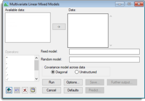 Multivariate Linear Mixed Models • Genstat Knowledge Base 2023
