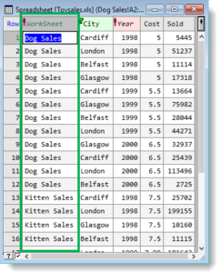 Appending Data from Excel • Genstat Knowledge Base 2023
