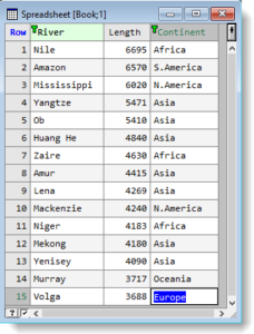 Importing an ASCII file and Saving as a Spreadsheet • Genstat Knowledge ...