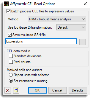 Affymetrix Microarray Example • Genstat Knowledge Base