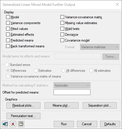 Generalized Linear Mixed Model Further Output • Genstat Knowledge Base