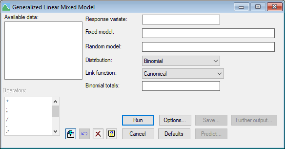 Generalized Linear Mixed Model • Genstat Knowledge Base