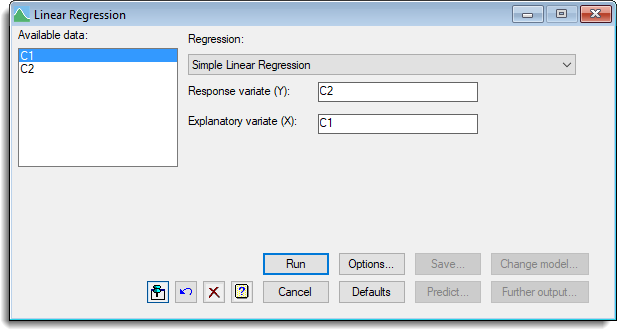 Getting Started with a Simple Example • Genstat Knowledge Base