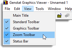 View Menu Commands • Genstat Knowledge Base
