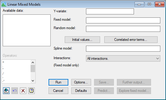 Linear Mixed Models Reml • Genstat Knowledge Base 7748