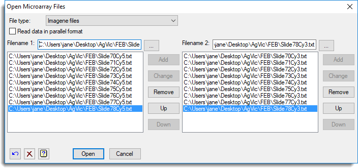 Open Microarray Data Files • Genstat Knowledge Base