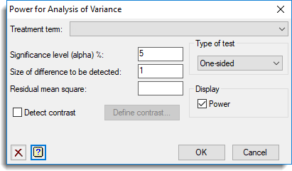 Power for ANOVA • Genstat Knowledge Base