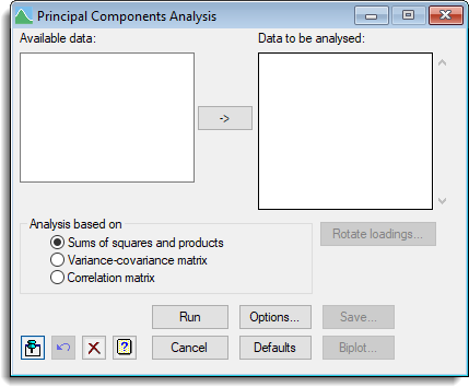 Principal Components Analysis • Genstat Knowledge Base