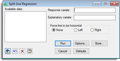 Split-line Regression • Genstat Knowledge Base