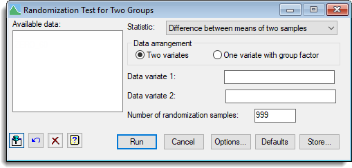 Randomization Test of Two Groups • Genstat Knowledge Base
