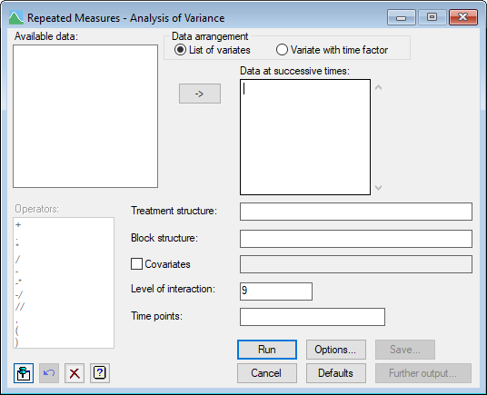 Repeated Measures Analysis Of Variance • Genstat Knowledge Base