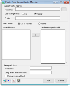 Predict from Support Vector Machine • Genstat Knowledge Base