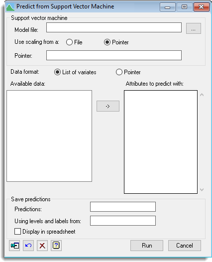 Predict from Support Vector Machine • Genstat Knowledge Base