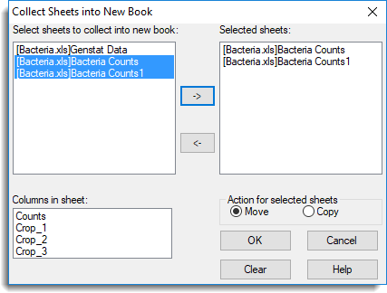 Adding Existing Spreadsheets to a Book • Genstat Knowledge Base