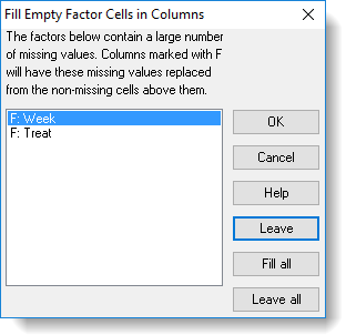 Using the Excel Import Wizard • Genstat Knowledge Base