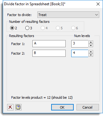Factor Divide • Genstat Knowledge Base