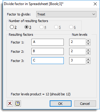 Factor Divide • Genstat Knowledge Base