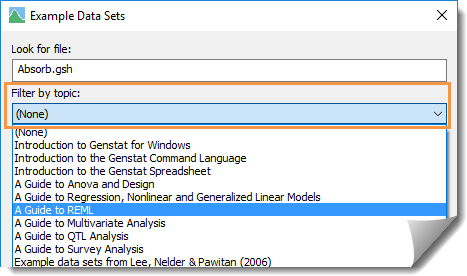 Getting Help • Genstat Knowledge Base