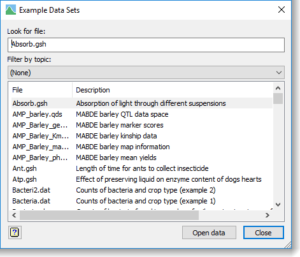 Getting Help • Genstat Knowledge Base